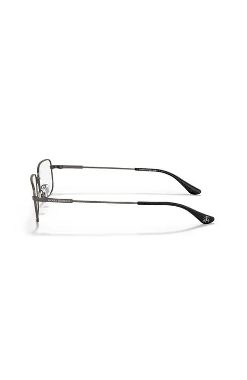 Brooks Brothers Rectangle Metal Eyeglasses