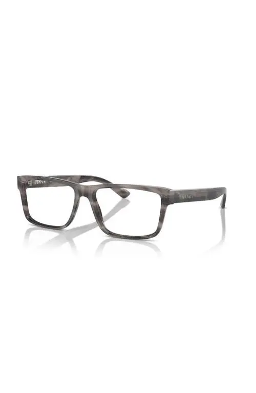FERRARI 57mm Rectangle Optical Glasses - Grey