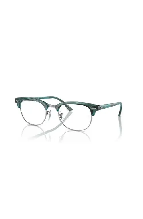 Ray-ban 53mm Square Optical Glasses - Green