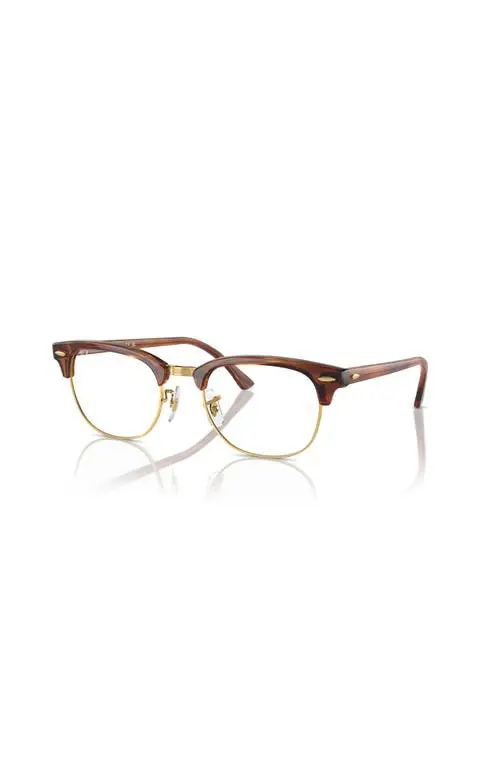 Ray-ban 53mm Square Optical Glasses - Tortoise