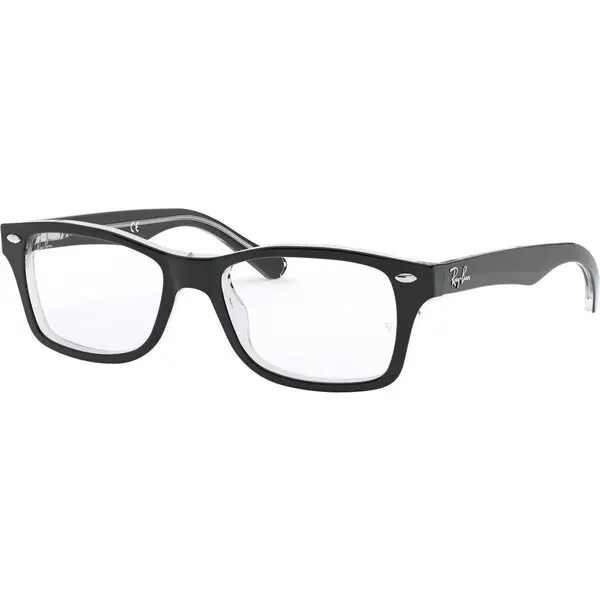 Ray-ban 48mm Square Optical Glasses - Black