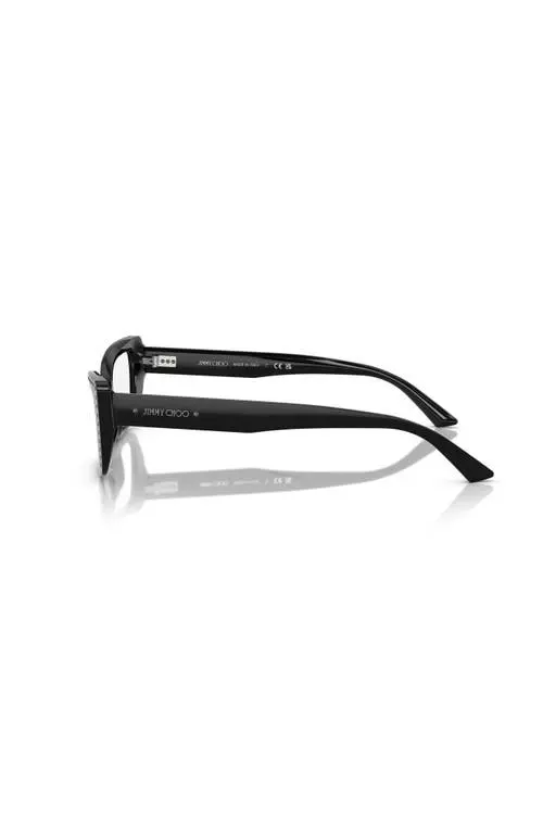 JIMMY CHOO 51mm Embellished Cat Eye Optical Glasses