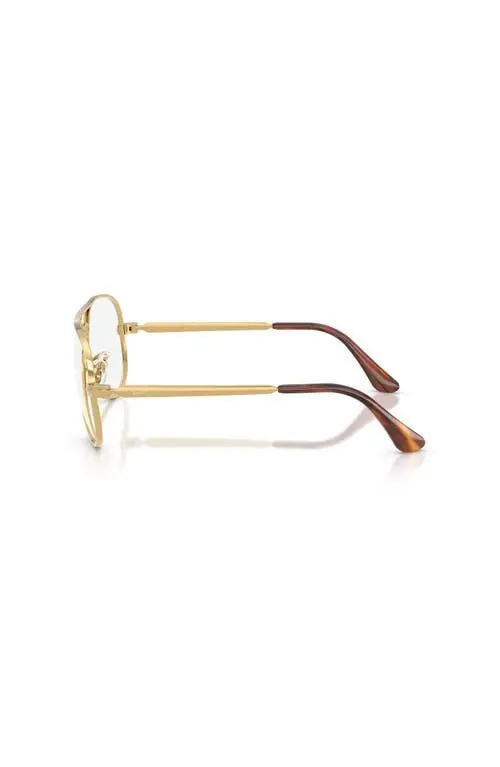 Ray-ban 58mm Pilot Eyeglasses - Gold