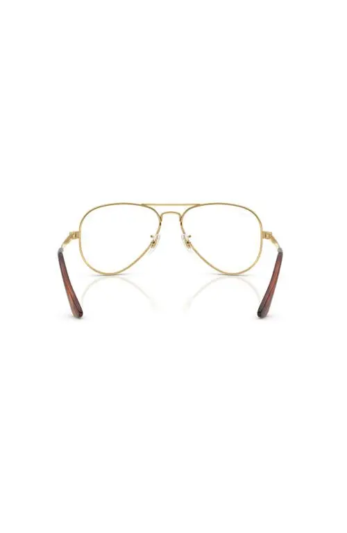 Ray-ban 58mm Pilot Eyeglasses - Gold