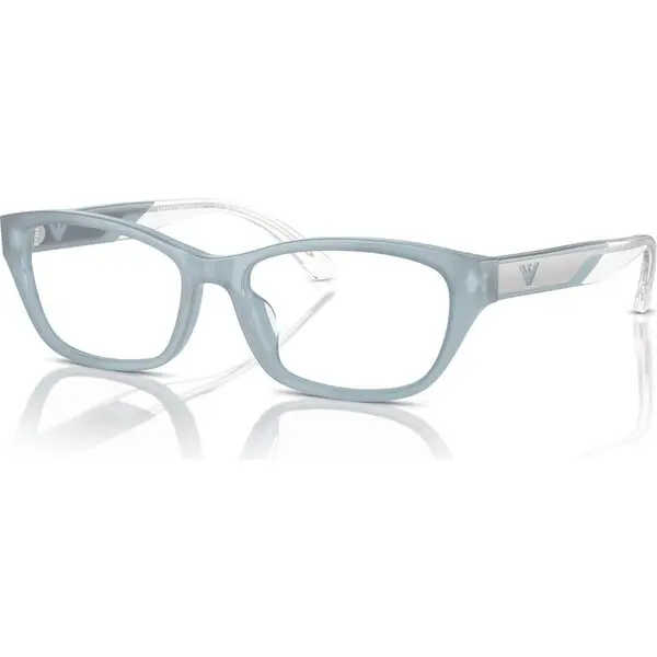 Emporio Armani 54mm Cat Eye Optical Glasses - Blue