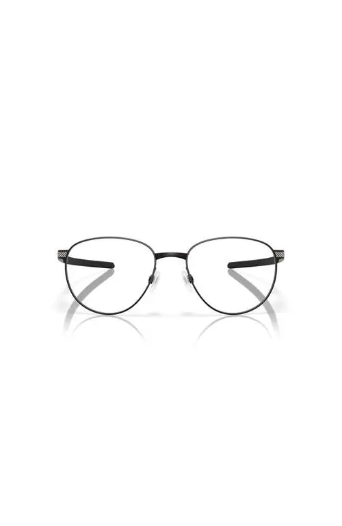 Oakley 52mm Round Eyeglasses - Black