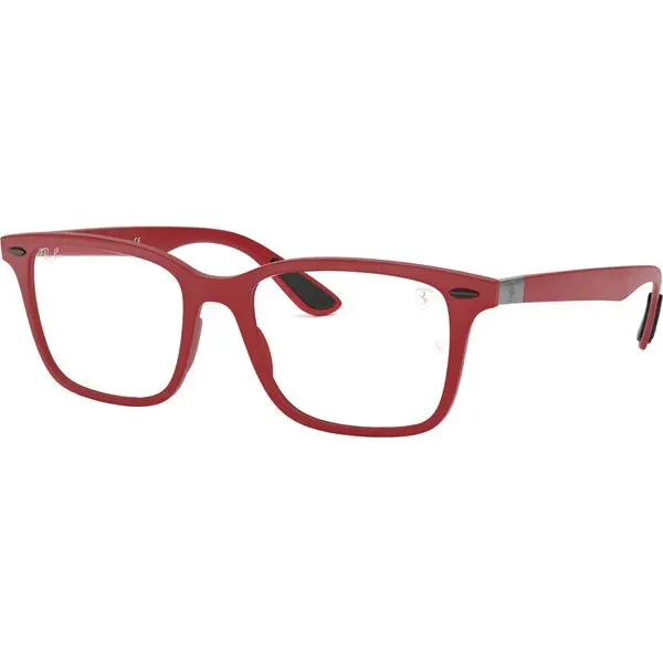 Ray-ban 53mm Square Optical Glasses - Red