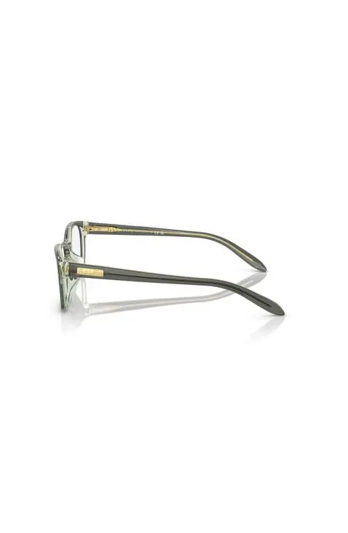 Ralph Lauren 51mm Square Full Rim Eyeglasses - Green