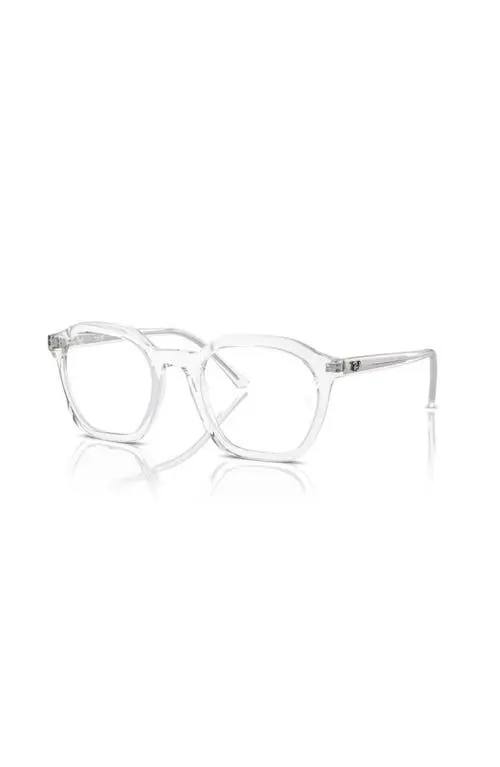 Ray-ban 52mm Irregular Eyeglasses - Transparent