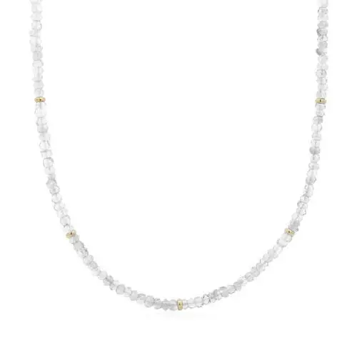 THE LOVERY FINE JEWELRY 14k Yellow Gold Beaded Necklace - White Topaz