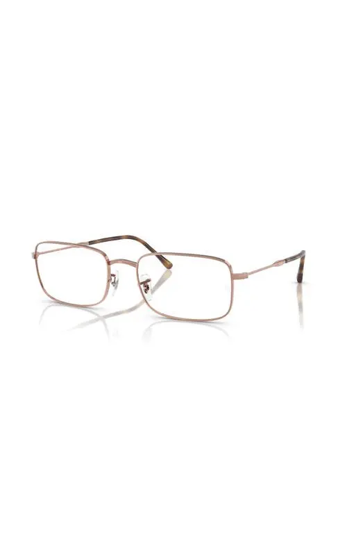 Ray-ban 54mm Irregular Eyeglasses - Copper