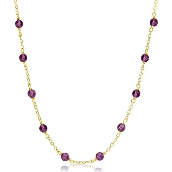 THE LOVERY FINE JEWELRY Bead Chain Necklace - Amethyst