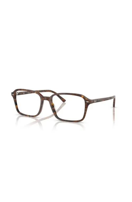 Ray-ban 54mm Square Optical Glasses - Brown