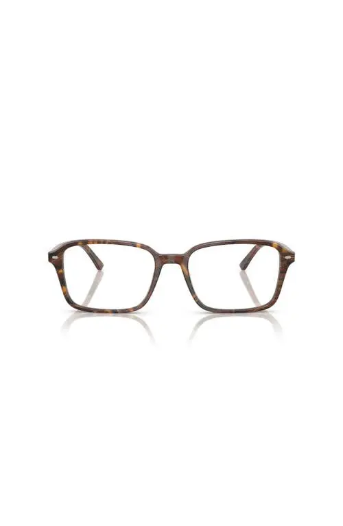 Ray-ban 54mm Square Optical Glasses - Brown