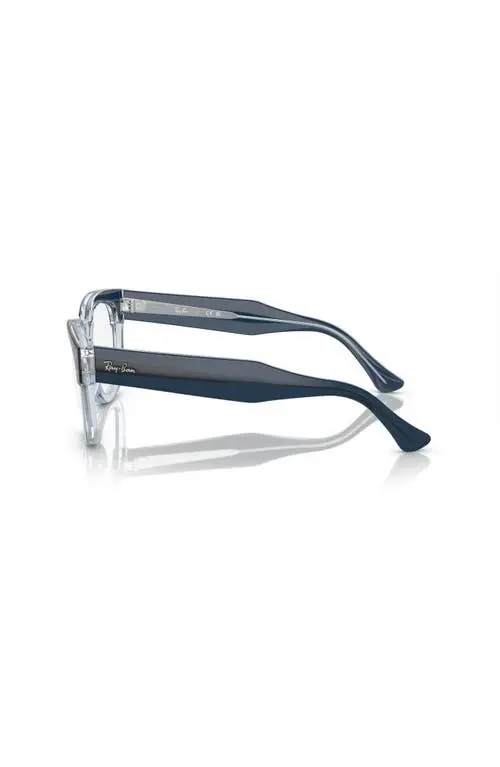 Ray-ban Mega Hawkeye Optics Square Frame Eyeglasses - Blue
