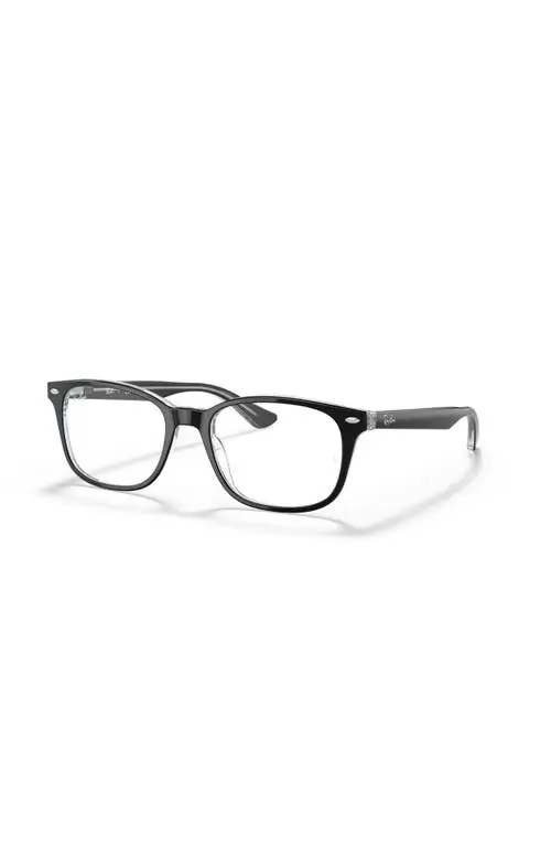 Ray-ban 56mm Square Optical Glasses - Black