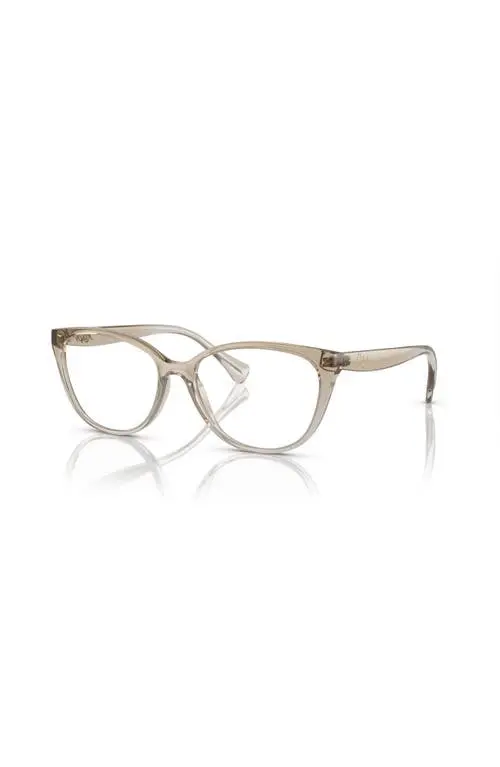 Ralph Lauren 55mm Cat Eye Optical Glasses - Brown