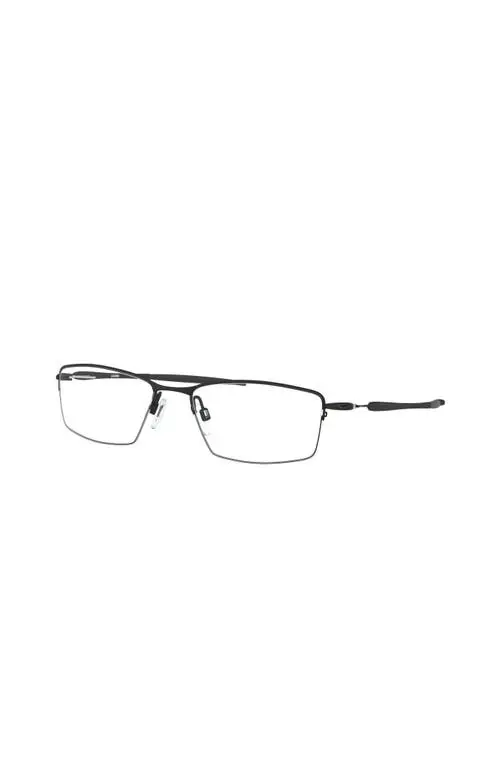 Oakley 56mm Rectangle Optical Glasses - Black