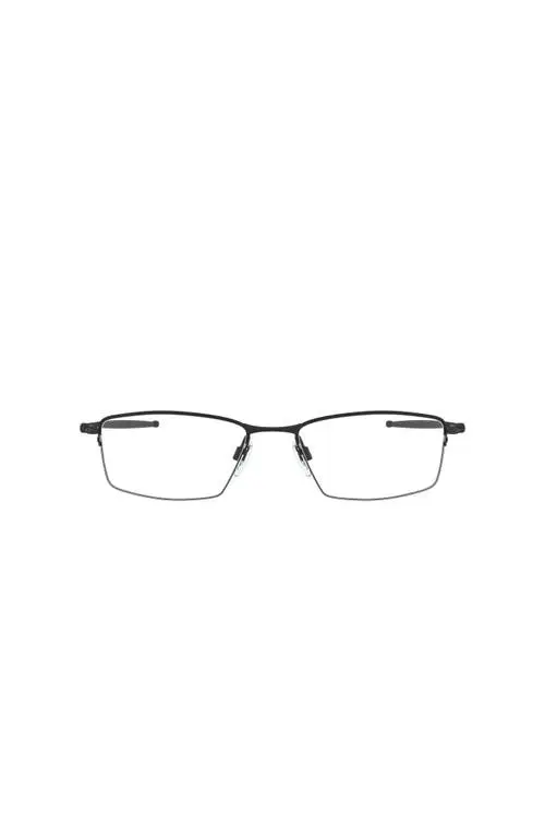 Oakley 56mm Rectangle Optical Glasses - Black