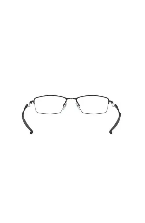 Oakley 56mm Rectangle Optical Glasses - Black