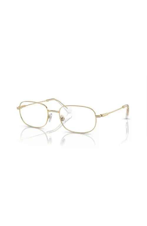 SWAROVSKI 54mm Rectangle Eyeglasses - Gold