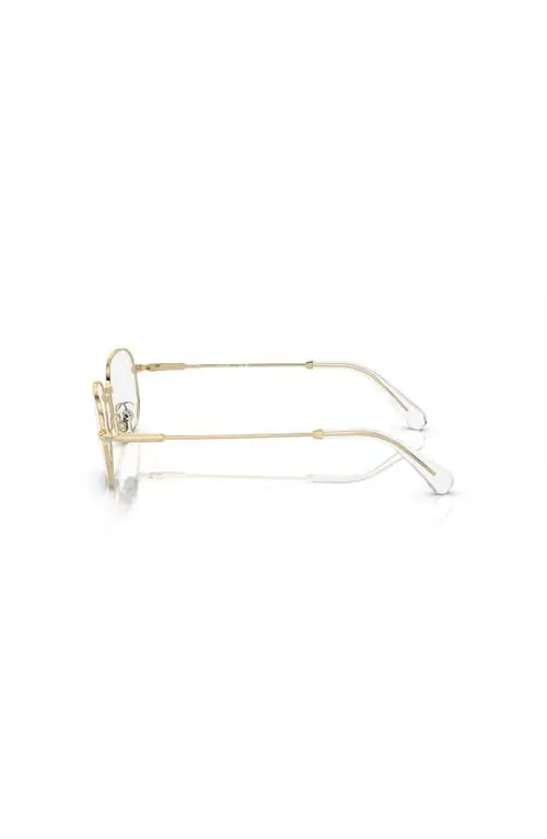 SWAROVSKI 54mm Rectangle Eyeglasses - Gold