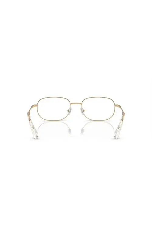 SWAROVSKI 54mm Rectangle Eyeglasses - Gold
