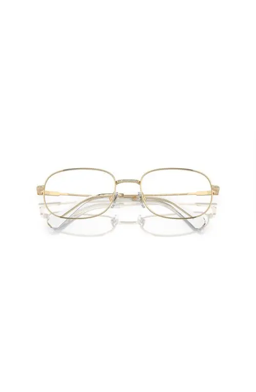 SWAROVSKI 54mm Rectangle Eyeglasses - Gold