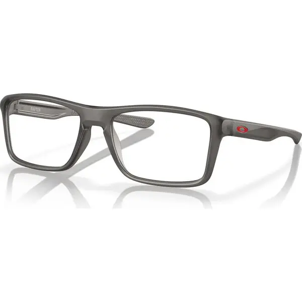 Oakley 55mm Rectangle Full Rim Eyeglasses - Grey