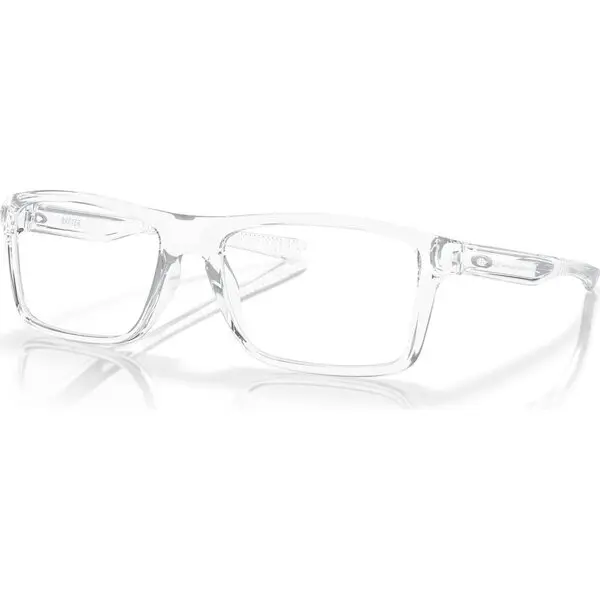 Oakley 55mm Rectangle Full Rim Eyeglasses - Transparent