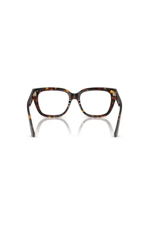 JIMMY CHOO 54mm Square Optical Glasses - Tortoise