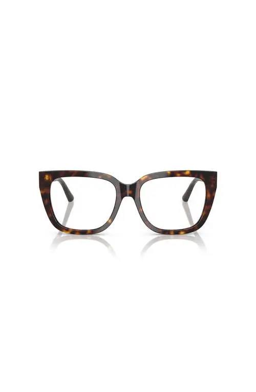 JIMMY CHOO Square Acetate Eyeglasses With Tortoiseshell Finish - Tortoise