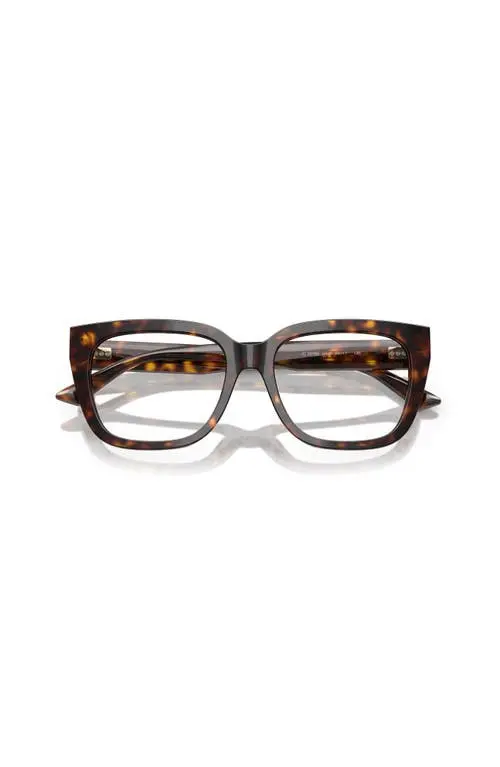 JIMMY CHOO Square Acetate Eyeglasses With Tortoiseshell Finish - Tortoise