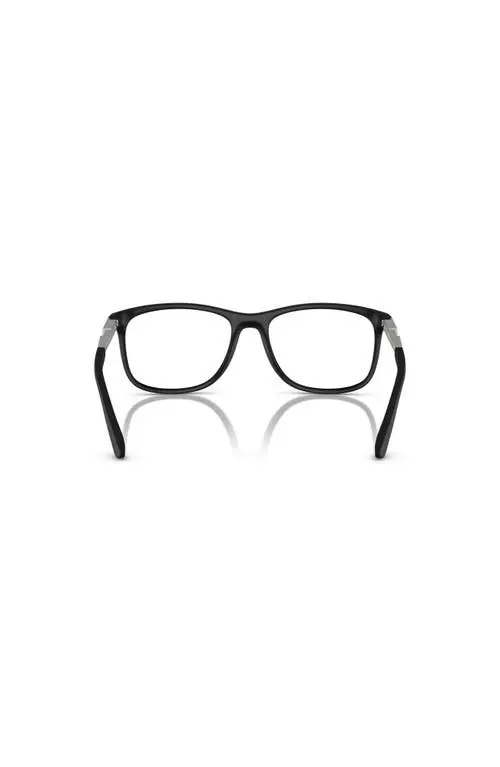 Emporio Armani Rectangle Full Rim Eyeglasses - Black