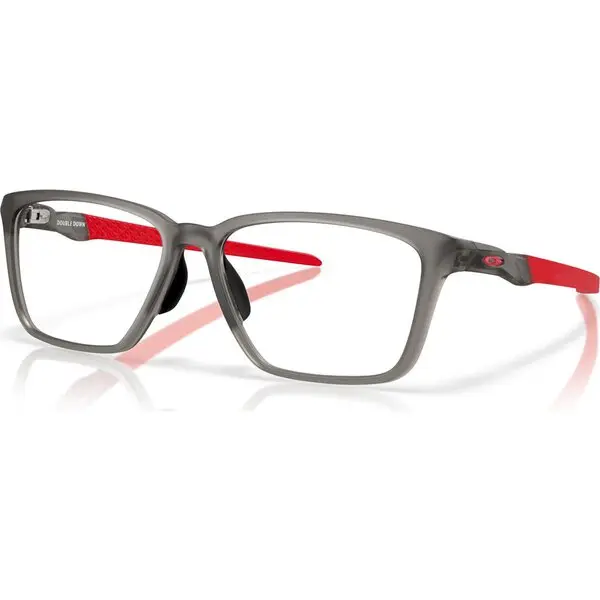 Oakley 56mm Square Full Rim Eyeglasses - Grey