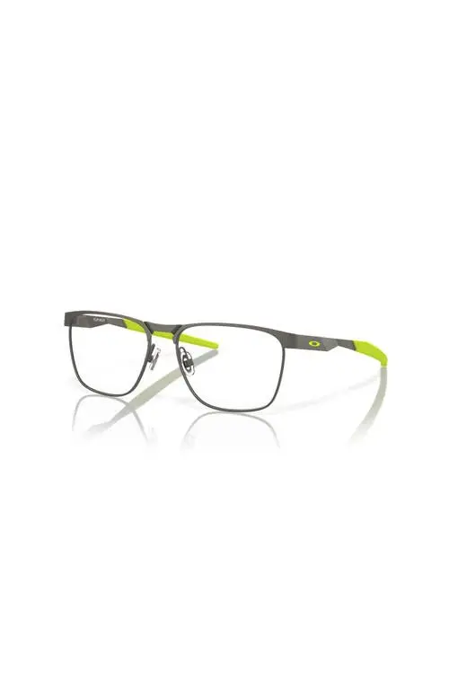 Oakley 49mm Rectangle Full Rim Eyeglasses - Grey