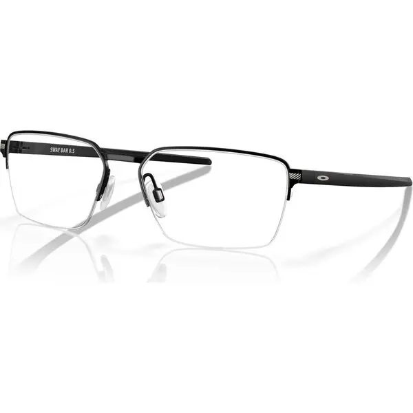Oakley 56mm Rectangle Optical Glasses - Black