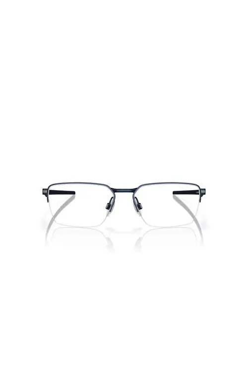Oakley 56mm Rectangle Optical Glasses - Blue