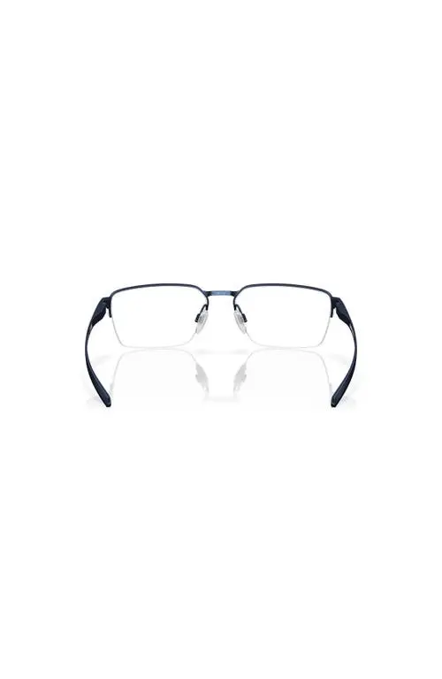 Oakley 56mm Rectangle Optical Glasses - Blue
