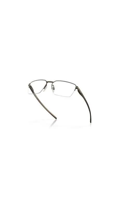 Oakley 56mm Rectangle Optical Glasses - Grey