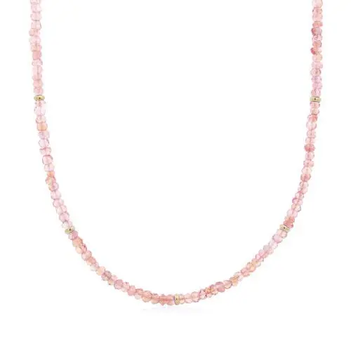 THE LOVERY FINE JEWELRY Fine Bead Necklace - Pink Opal