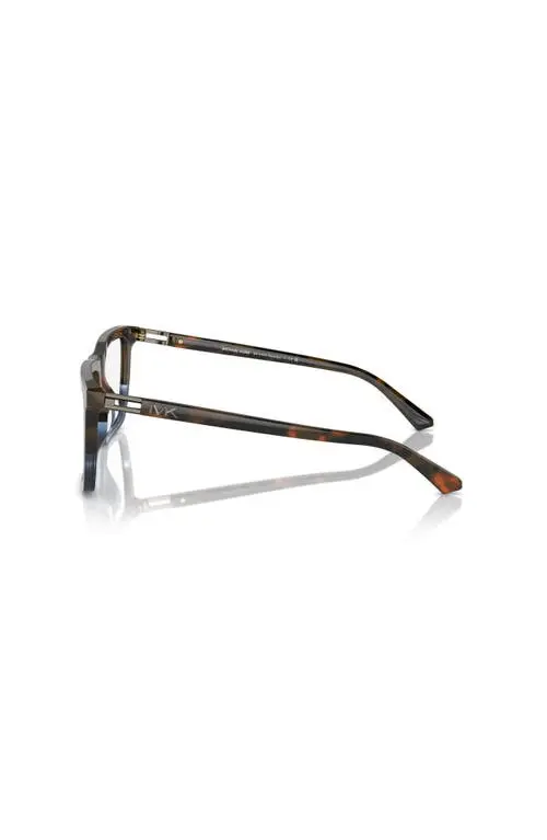 Michael Kors 55mm Rectangle Eyeglasses - Blue