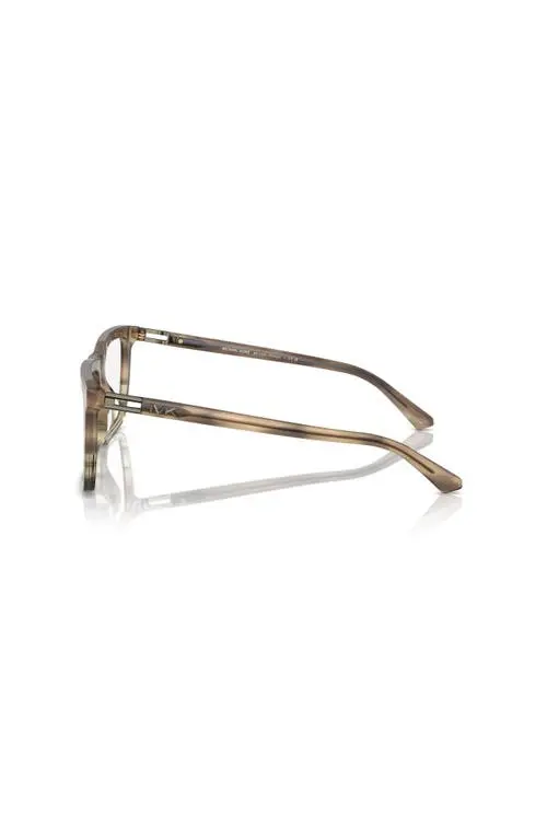 Michael Kors 55mm Rectangle Eyeglasses - Green