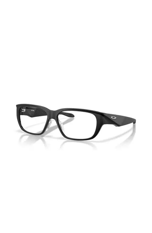 Oakley 56mm Rectangle Eyeglasses - Black
