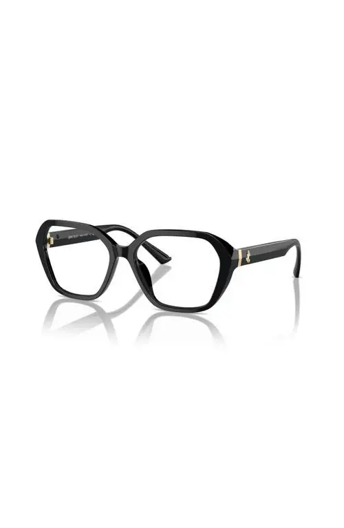 JIMMY CHOO 55mm Butterfly Optical Glasses - Black