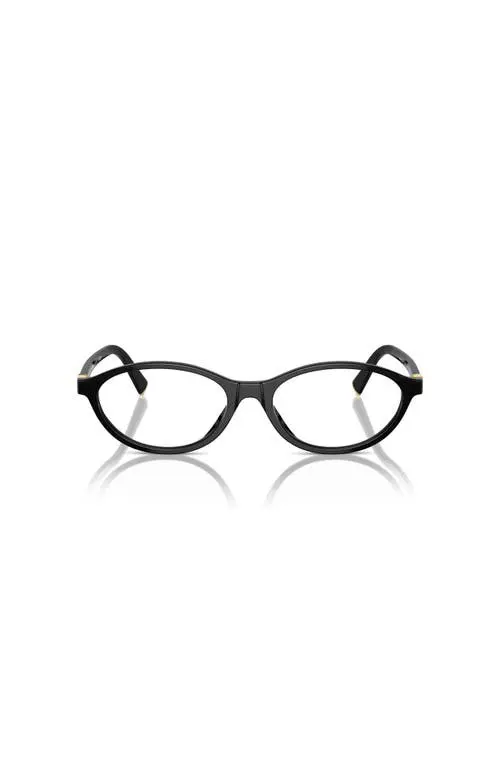 Miu Miu 54mm Oval Optical Glasses - Black