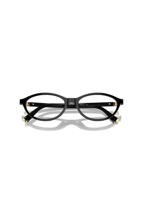 Miu Miu Oval Optical Glasses - Black