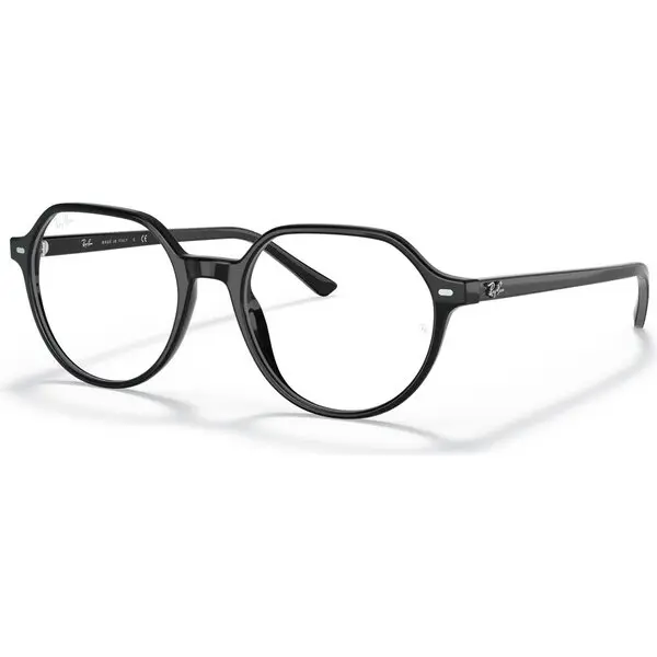 Ray-ban 49mm Round Eyeglasses - Black