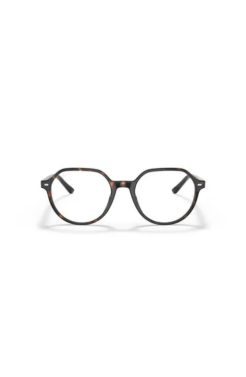 Ray-ban 49mm Round Eyeglasses - Tortoise