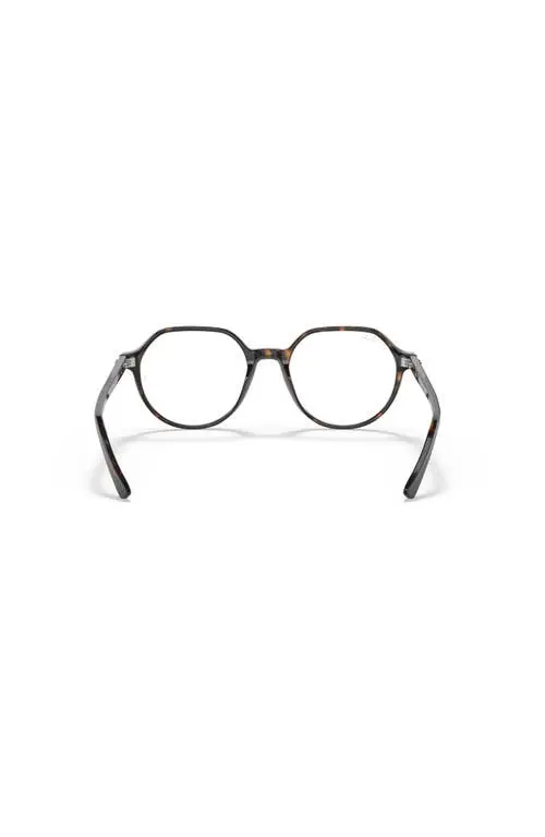Ray-ban Acetate Round Frame Eyeglasses - Tortoise